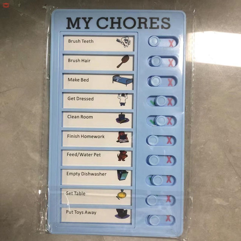 Chore Chart for Kids Adults Planning and Reminder Checklist Board ...