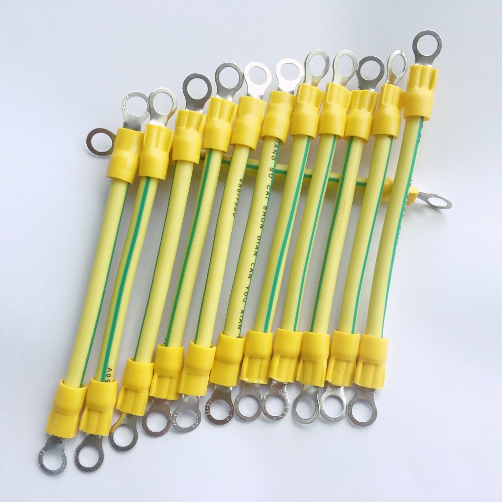 Customized Yellow Green Two Color Photovoltaic Solar Panel Grounding 2 ...