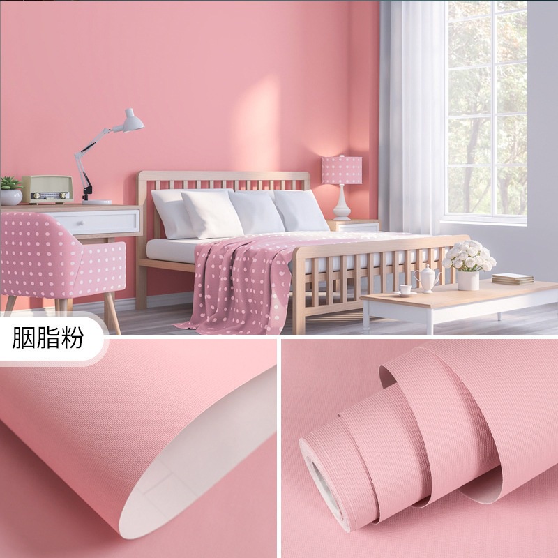 Humaira - Plain Pink Wall Wallpaper 8m s/d 9m x 45cm | Shopee Philippines
