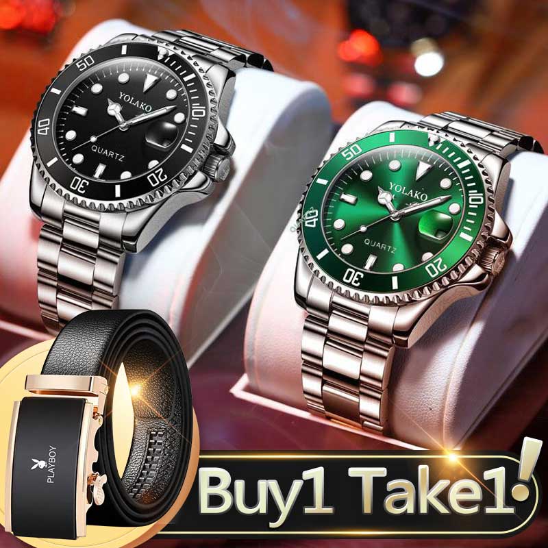 Luxury Business Watch Fashion Men's Stainless Steel Quartz Watch ...