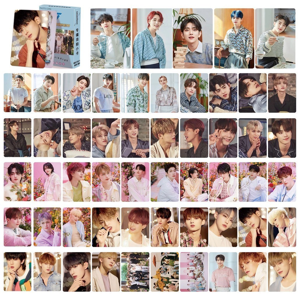 55pcs SEVENTEEN LOMO Cards 2024 ABOUT TIME 11th MINI Album HEAVEN Photocards JOSHUA JUN HOSHI ...