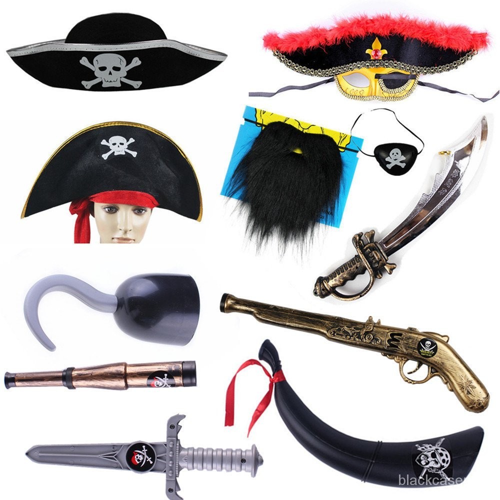 Cosplay Halloween Pirate Hat Mask Pirates of the Caribbean Pirate Flag ...