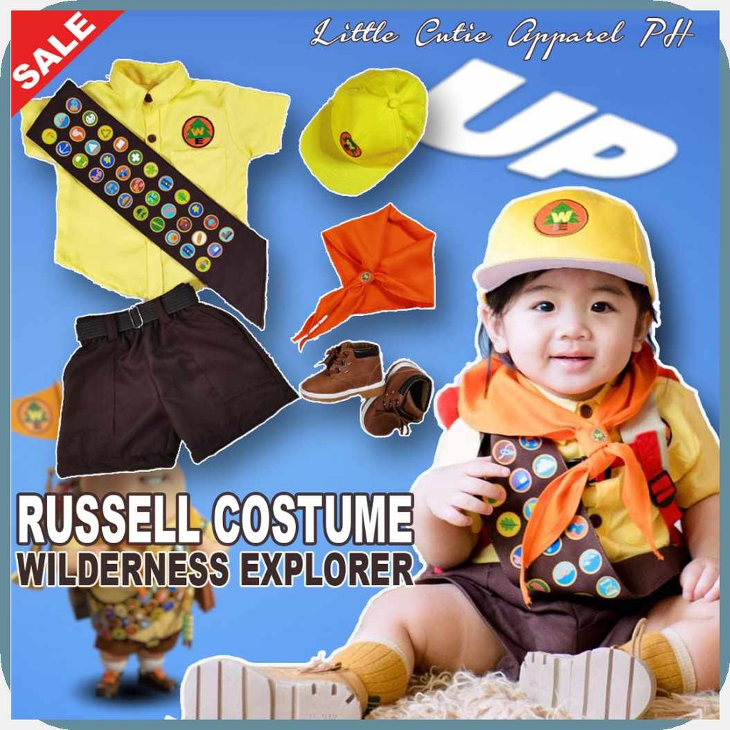 RUSSELL(X}UP@zs#DISNEY|k=PIXAR)G>WILDERNESS)S>SCOUT)b>COSTUME | Shopee ...