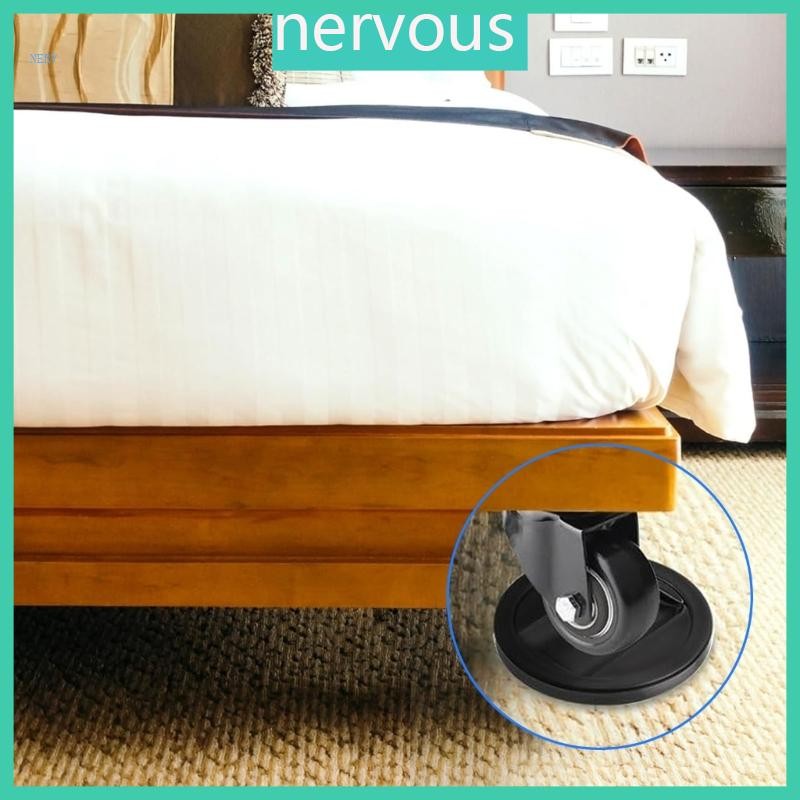 NERV 4Pcs Furniture Chair Wheel Stoppers Fixing Pad Rubber Bed Stopper ...