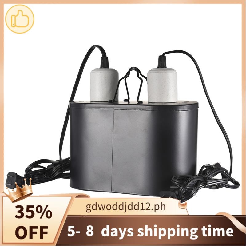 1 Piece Dual Reptile Light Fixture Reptile Heat Lamp for Reptile Dome ...