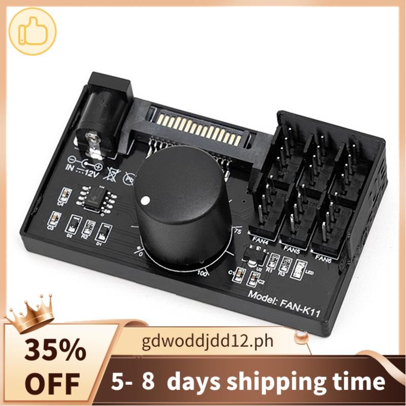 PWM Fan Speed Controller High Power Sata DC Power 4Pin Fan Governor NAS ...