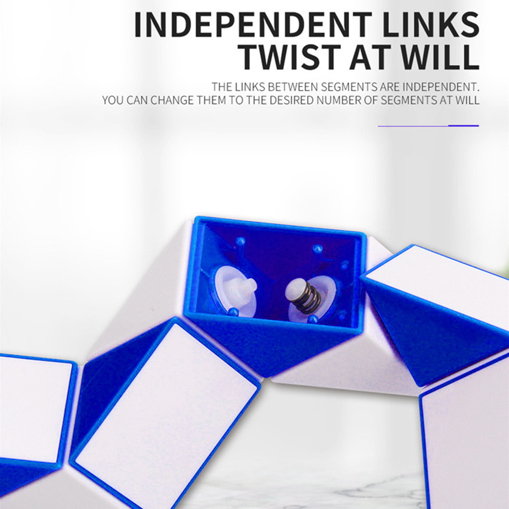 Plastic Magic Ruler 24 Wedges Magic Snake Cube Twist Puzzles ...