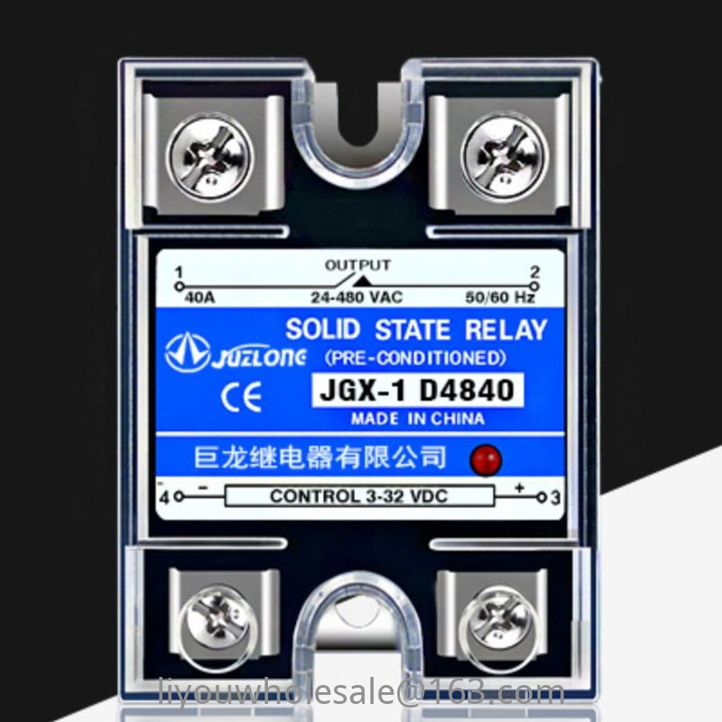 Jgx-1 D4840 4825 4860 4880 48100 SSR-40DA 25DA Single Phase Solid State ...