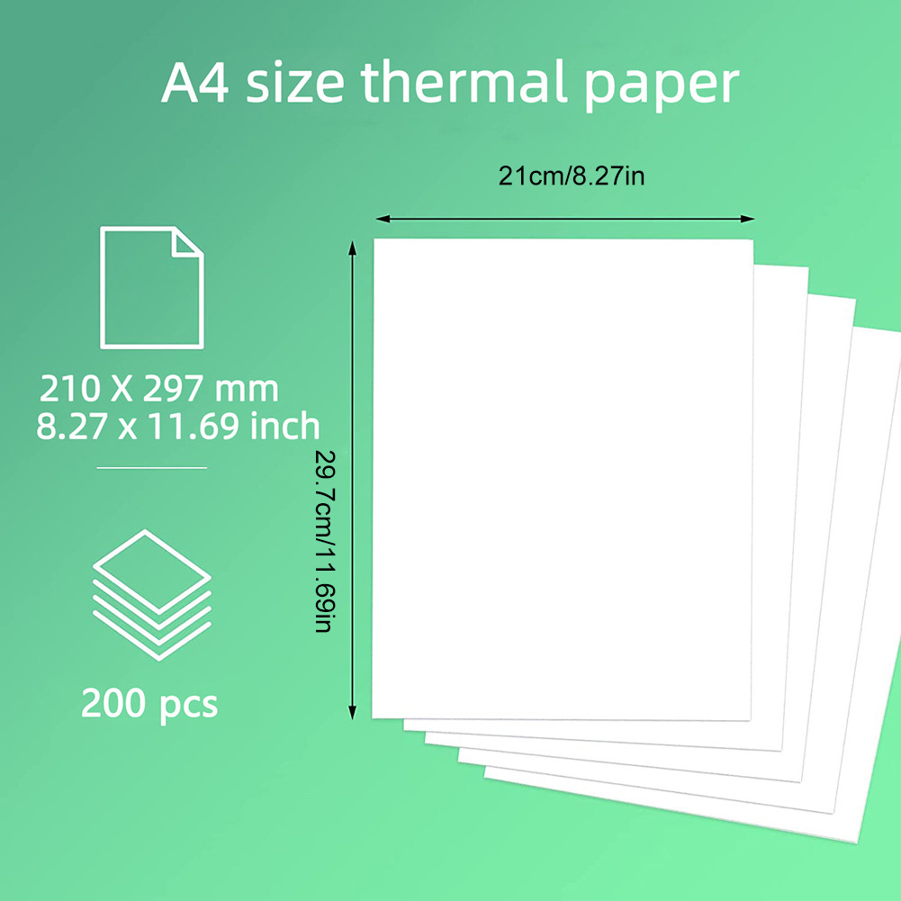 * 100/200 Sheets A4 Thermal Paper Folding Multipurpose Printing Paper ...