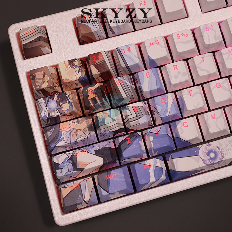 Seele Vollerei Keycaps Cherry Profile Honkai Impact 3rd Anime PBT Dye ...