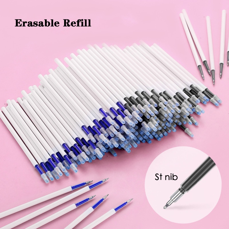 10pcs Press Gel Pen Refill ST Pen Tip Erasable Refill 0.5MM Hot ...