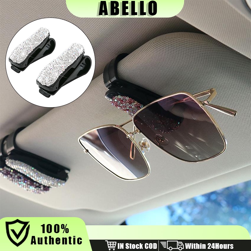 Useful Car Visor Eyeglass Clips Diamonds Inlay Car Eyeglass Clip ...