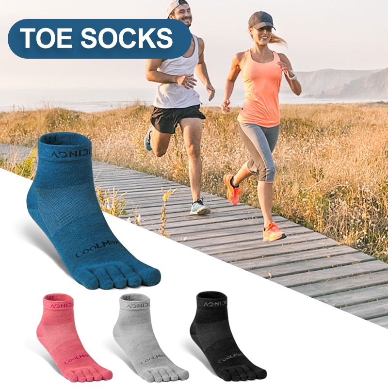 AONIJIE Coolmax Sport Socks Trail Running Toe Socks Men Women E4109S ...