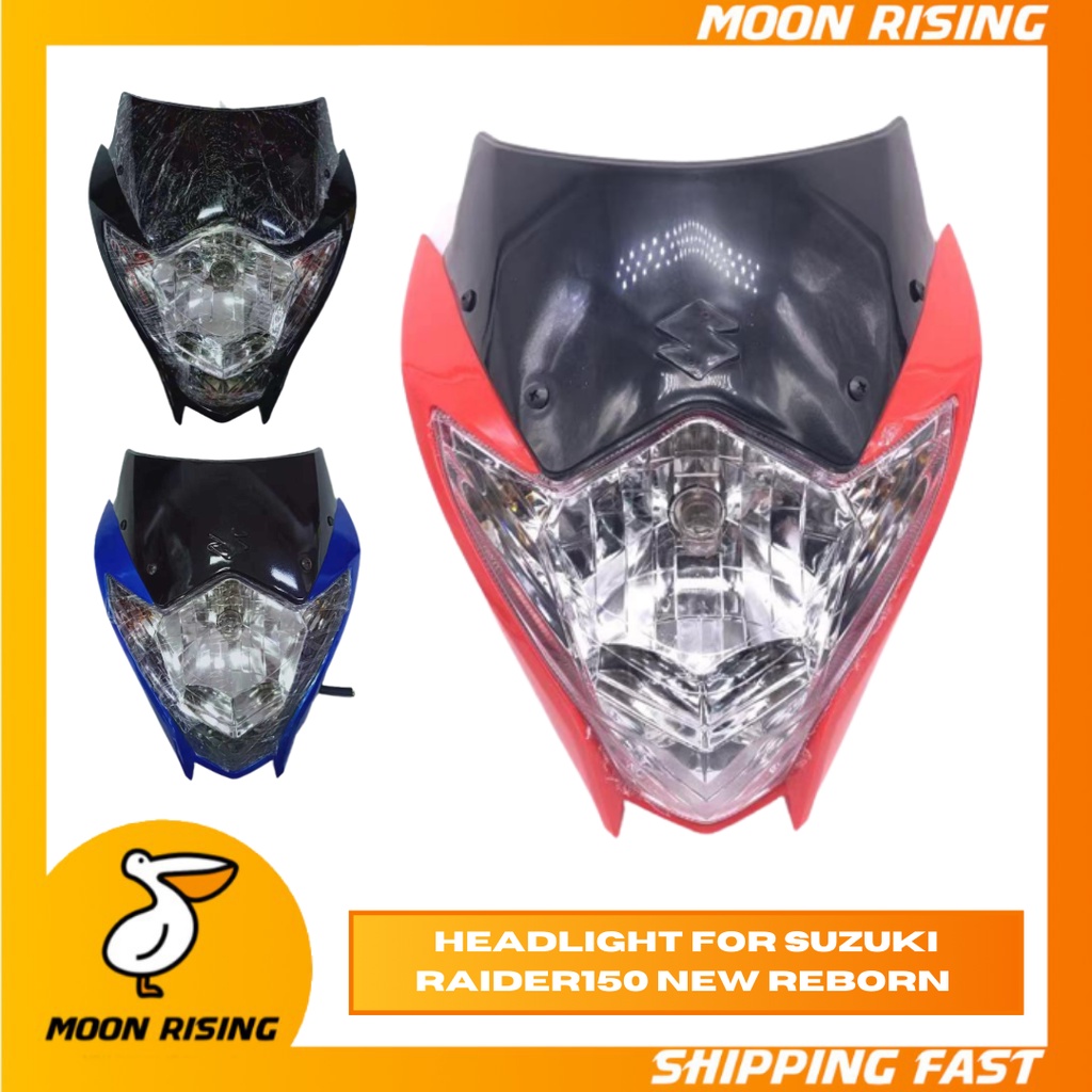 HEADLIGHT FOR SUZUKI RAIDER150 NEW REBORN MOTORCYCLE [ MOON RISING ...
