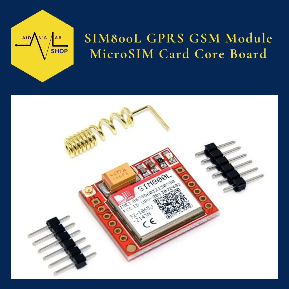 SIM800L GPRS GSM Module MicroSIM Card Core Board Quad-band TTL Serial ...