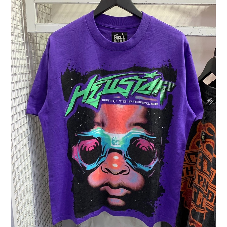 Ready Stock Oversized High Street New Hellstar Fashion Space Eye Print ...