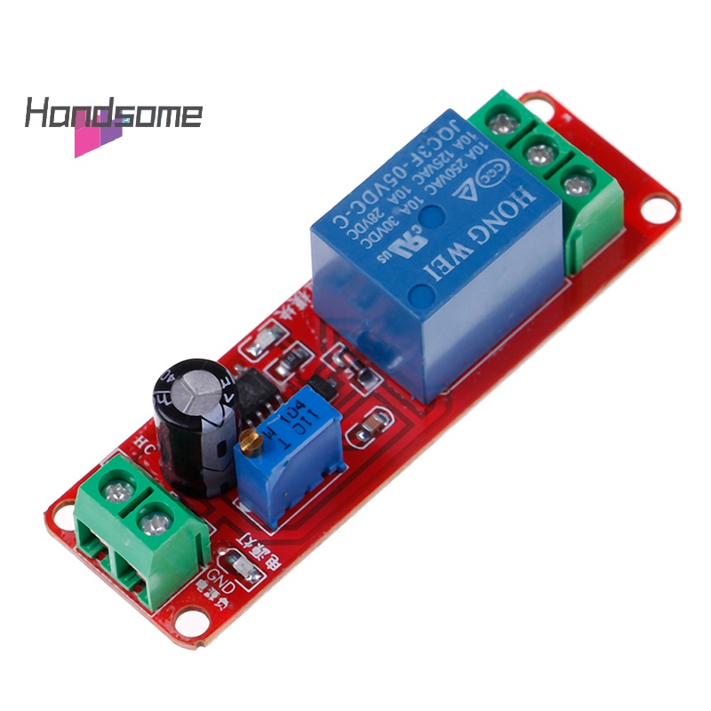 Handsome- DC 5V NE555 timer switch adjustable module 0-10s time delay ...