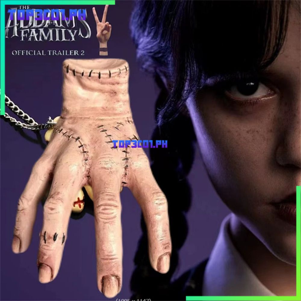Halloween Carnival Adams Family Ghost Hands Wednesday Palm Glue Hand ...