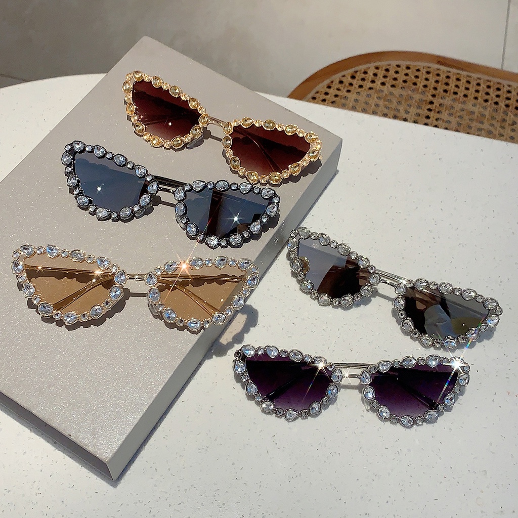2023 Cat Eye Rhinestone Edging Design Stylish Personality Premium ...