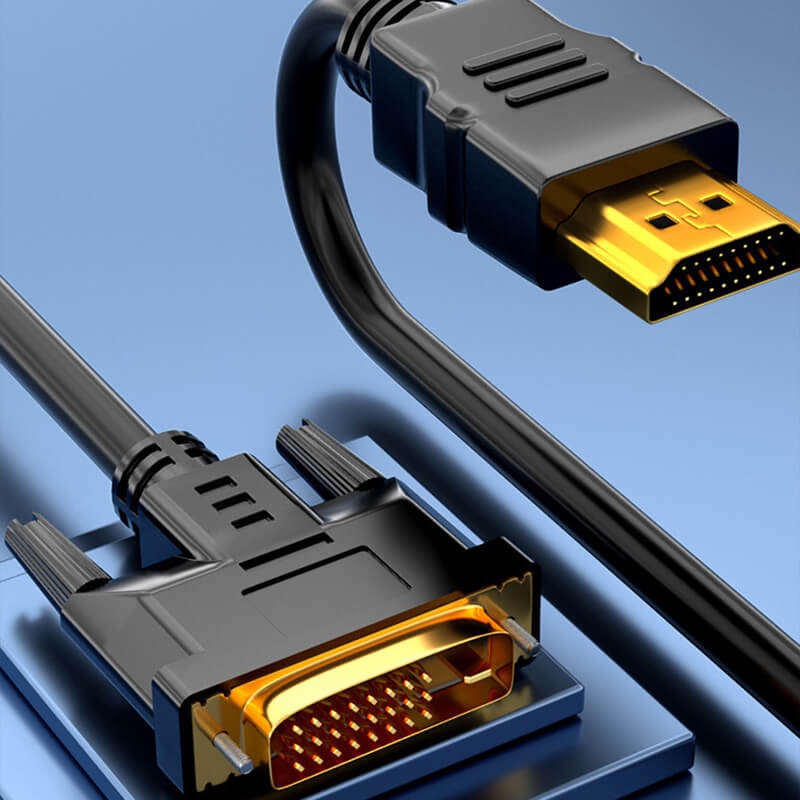 HDMI cable to DVI Cable Male 4K HD 24+1 DVI-D Male Adapter Gold Plated ...