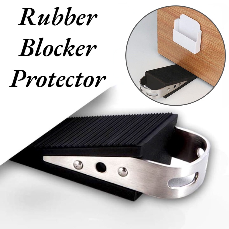 1pcs Rubber Blocker Protector Block Guard Wind Door Stopper | Shopee ...