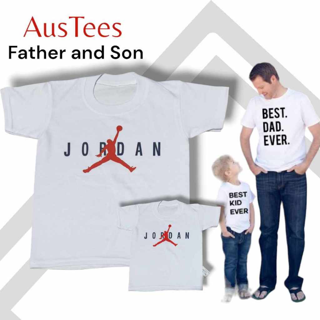 SHINING AUSTEES'S TSHIRTS FATHER AND SON (GORAN WHITE) | Shopee Philippines