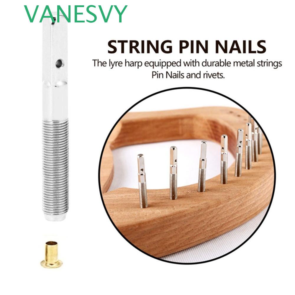 VANESVY Lyre Peg, Blind Rivet Harp String Lyre String Nail, Harp String ...