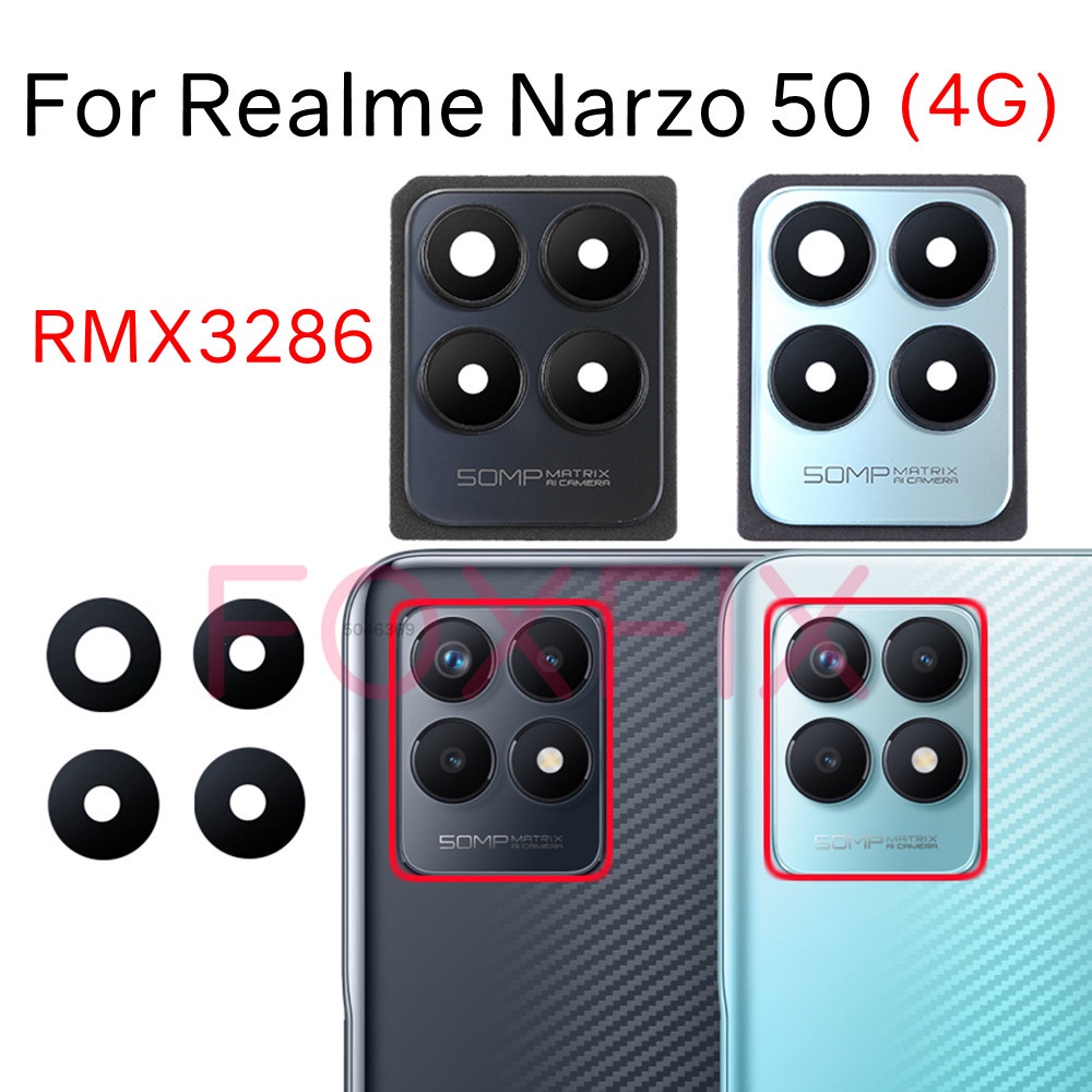 Rear Back Camera Glass Lens For Realme Narzo 50 4G RMX3286 Main Camera ...