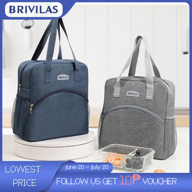 BRIVILAS Premium Insulated Lunch Bag with Extra-Large Capacity ...