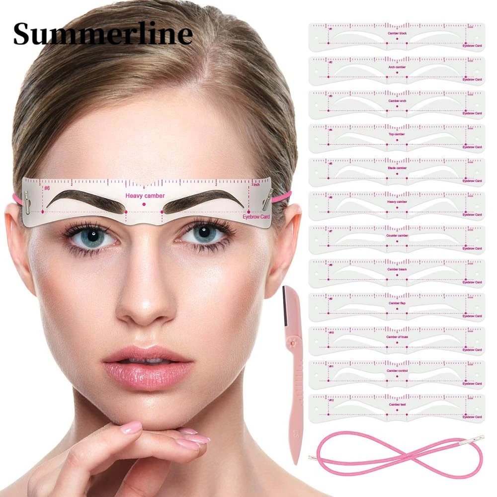 Grooming Shaping Balanced Template Eyebrow Makeup Magic Eye Brow Class ...