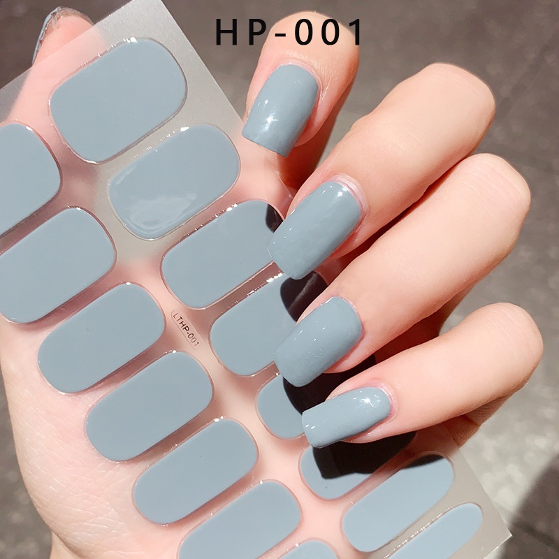 Gel uv nail stickers, new semi-cured phototherapy baking nail stickers ...