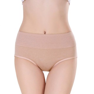 6Pcs Cotton Panties Medium Waist Tummy Control Elastic Design Elastic Women's underwear | Shopee ...