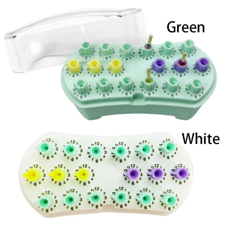 Dental Root Canal File Count Endodontic Sterilization Box Disinfection Case Endo Files Holder ...