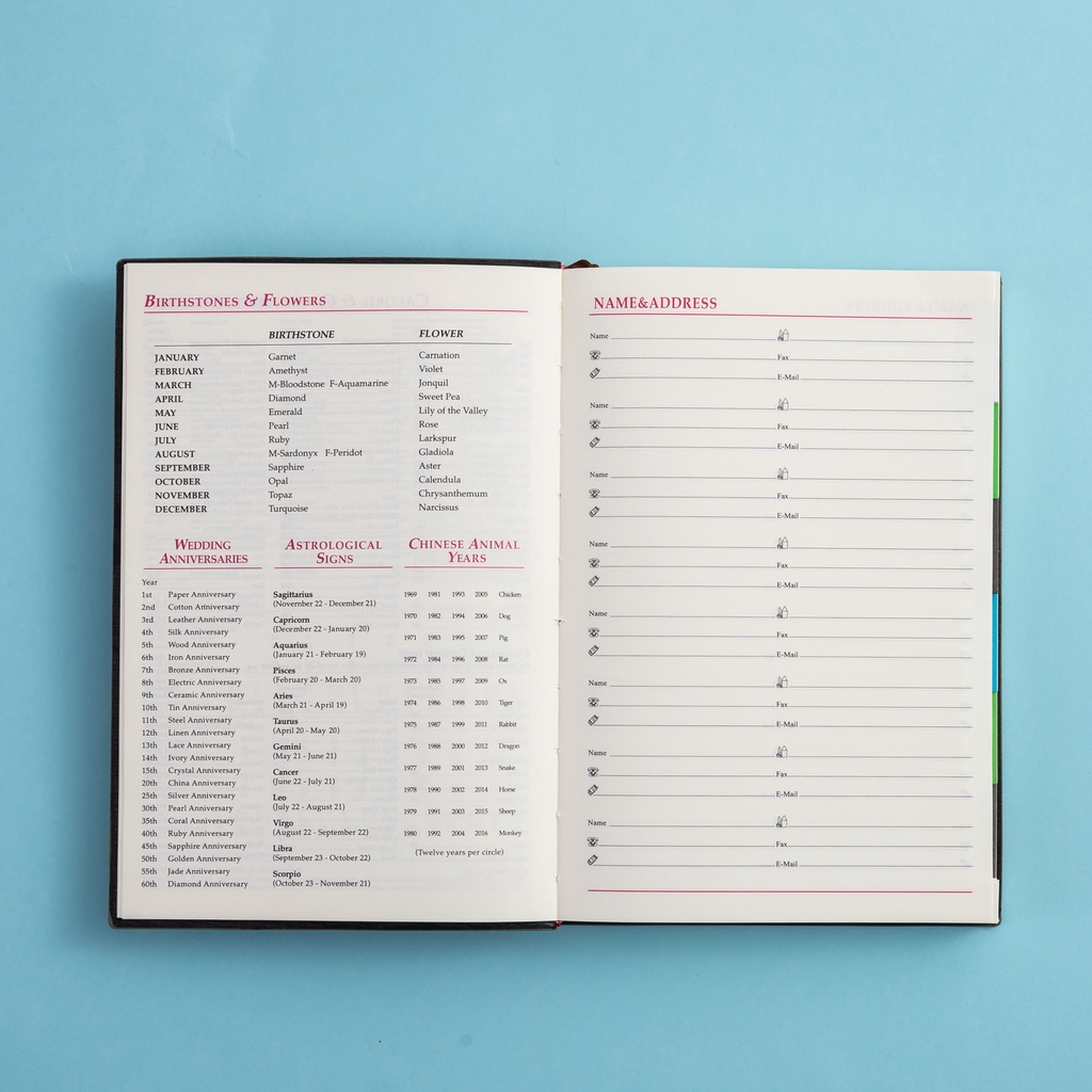 A5 Agenda 2024 Planner Chinese Inner Page Notebook 365 Days Daily Plan ...