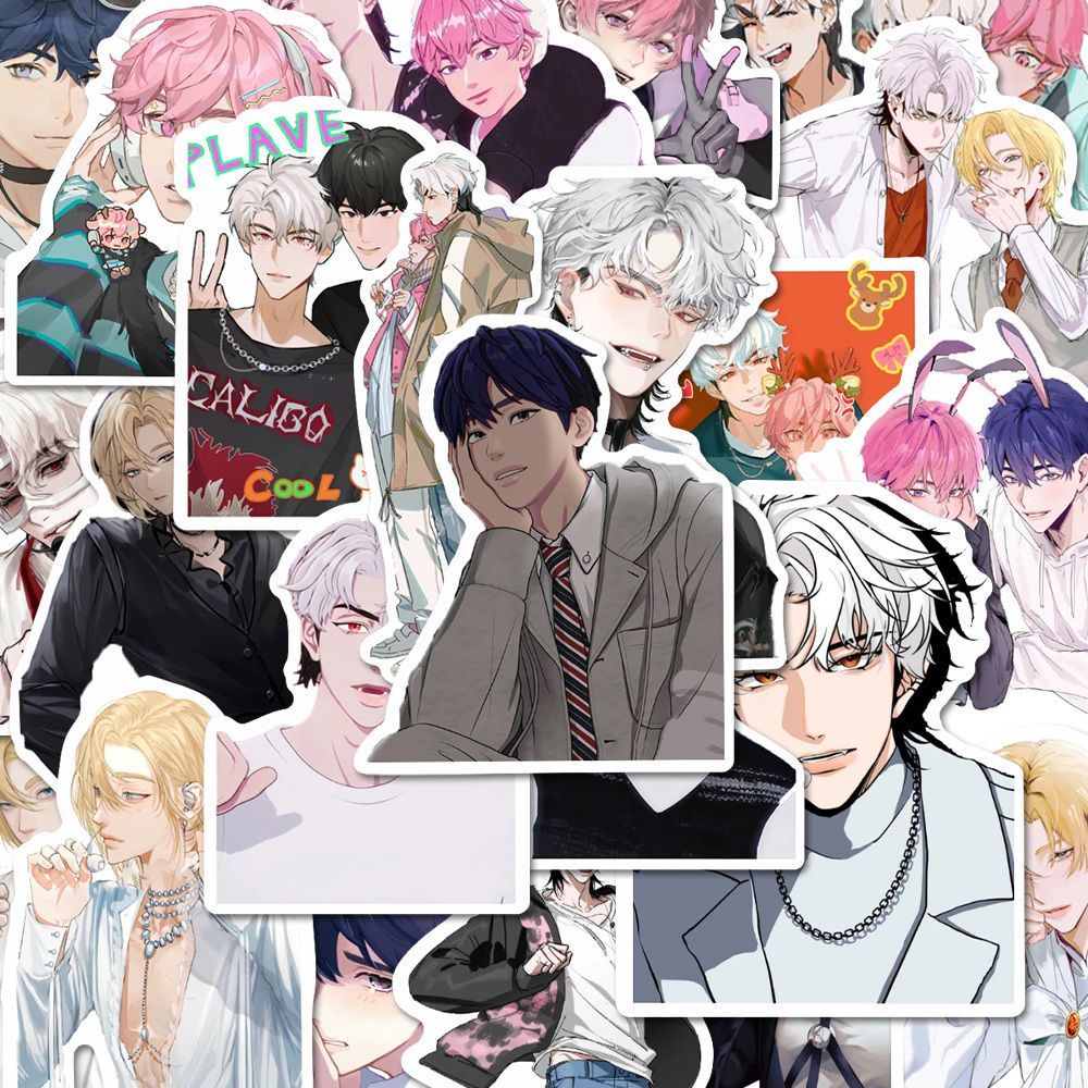 96 Korean PLAVE boy group handsome two-dimensional peripheral stickers ...