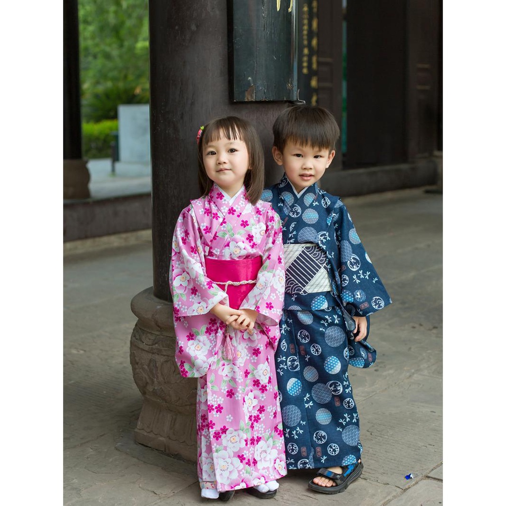 C2/japanese Kimono Children Performance Costume Boys Girls Children ...