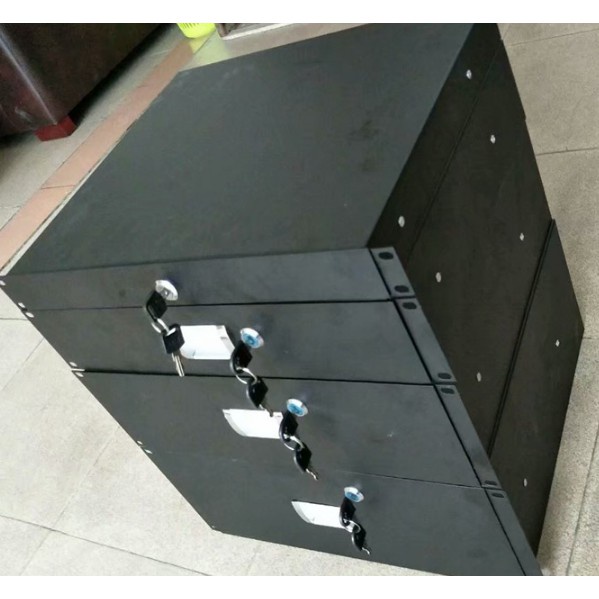 ♞Flight Case 1U / 2U / 3U Pull Out Drawer Rack Rail Cabinet Metal Black ...