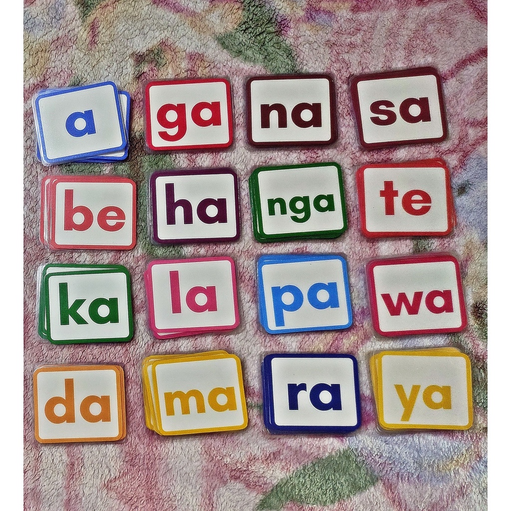 Laminated ABAKADA Flashcards for Kids | Laminated Reading Materials ...