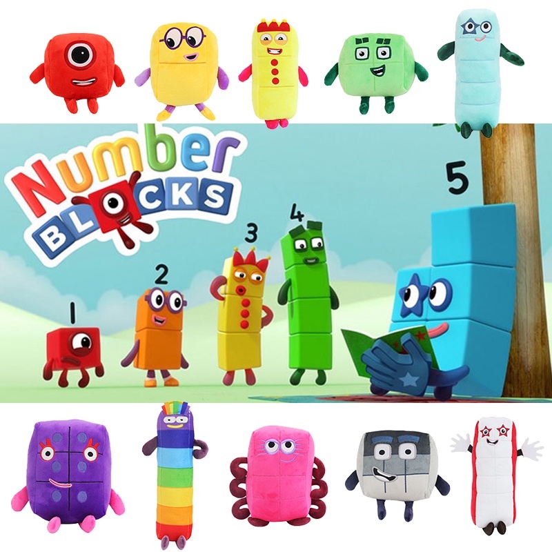 Cute Numberblocks Plush Doll Anime Characters Number Blocks Toys Plush ...