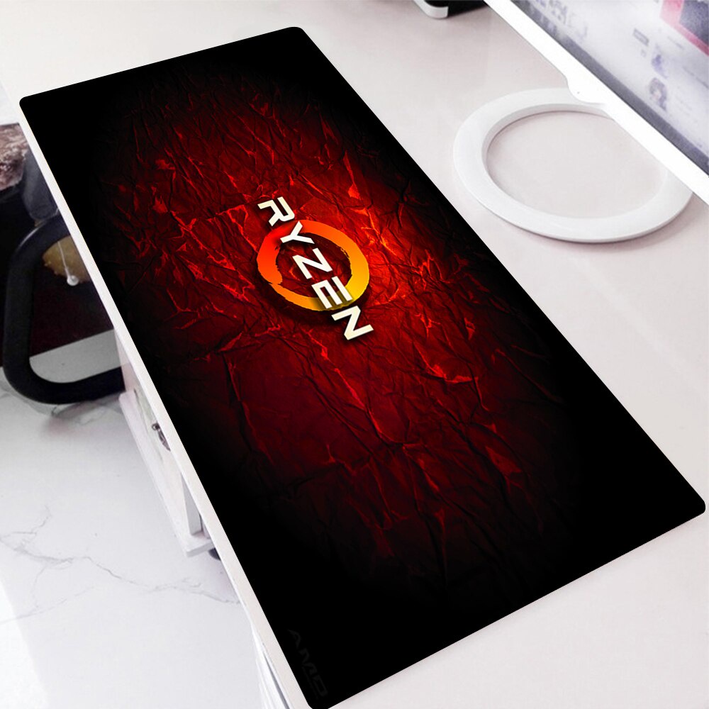 Mouse Pad RYZEN logo Gaming Mousepad Mat Gamer Mouse Pad Keyboard Desk ...