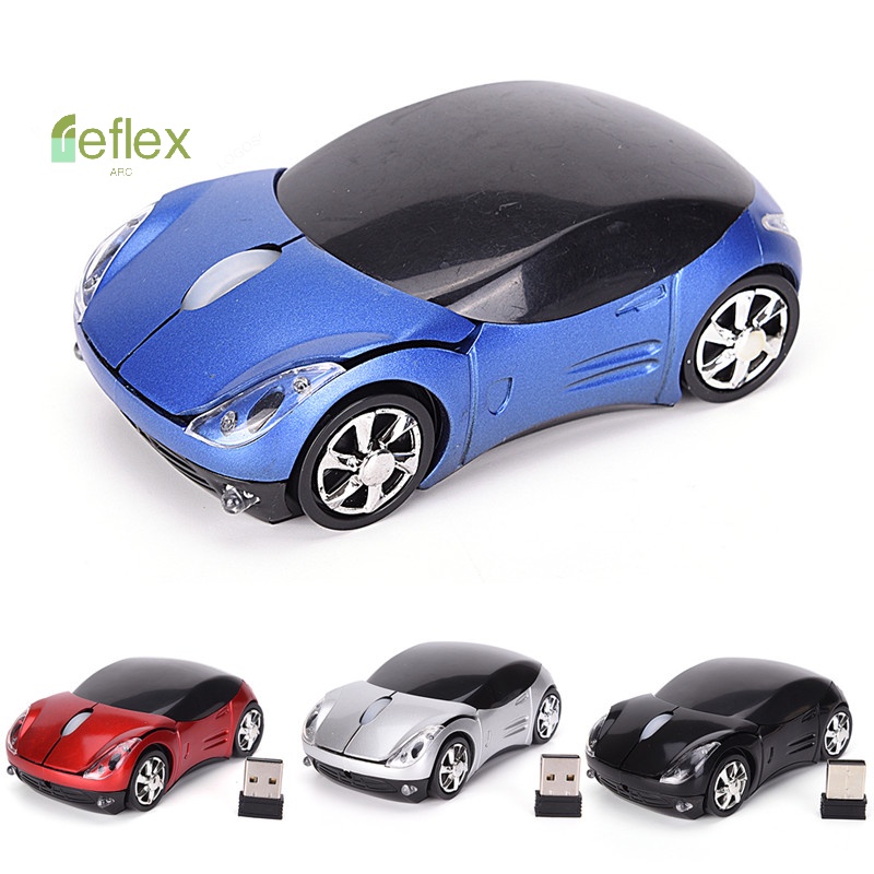 Reflex Arc Car Model Wireless Optical Mouse Ferrari Shaped Mause Game ...