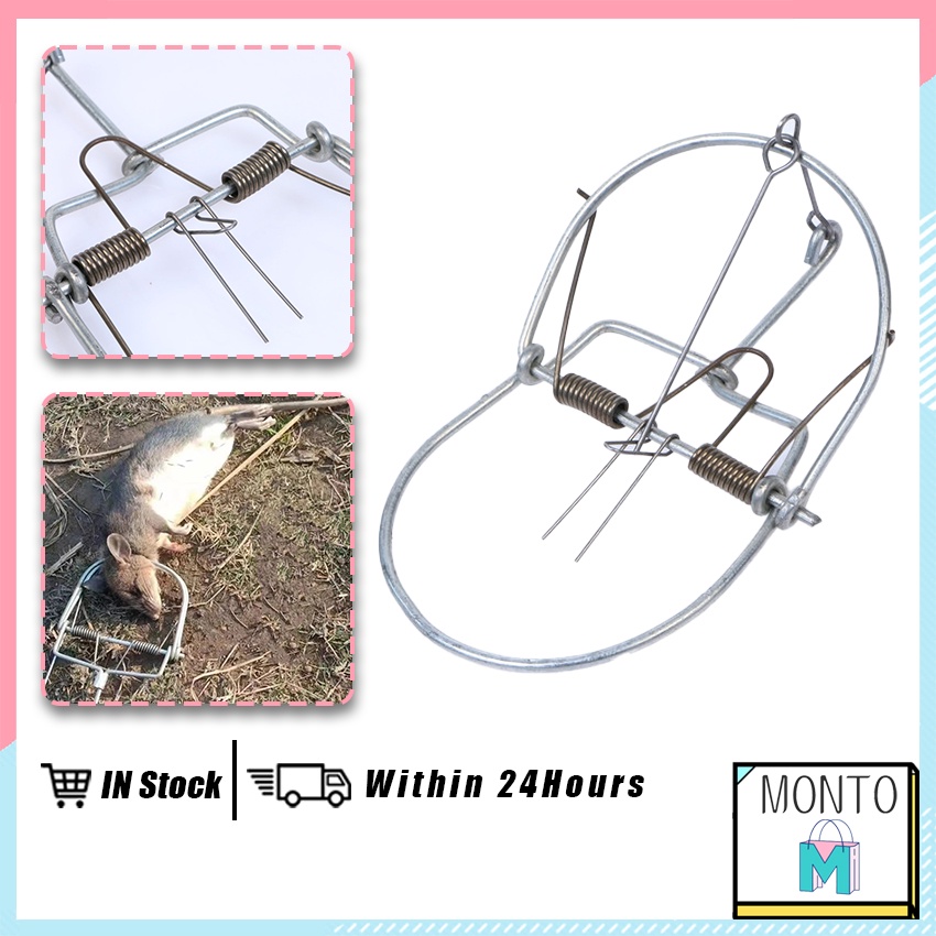 Outdoor Steel Mouse Trap Weasel Catch Catch Spring Trapt Rodent Cage ...