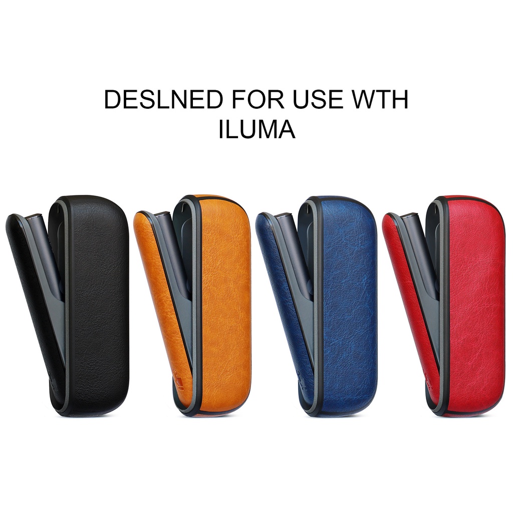 4 Colors Classical Leather Casing For IQO ILUMA With Door Cover ...