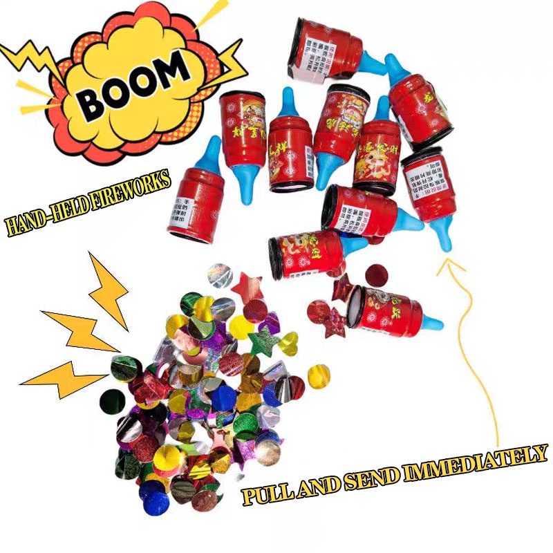 10PCS 2024 CNY New Year Dragon Year Mini Handheld Fireworks Colorful ...