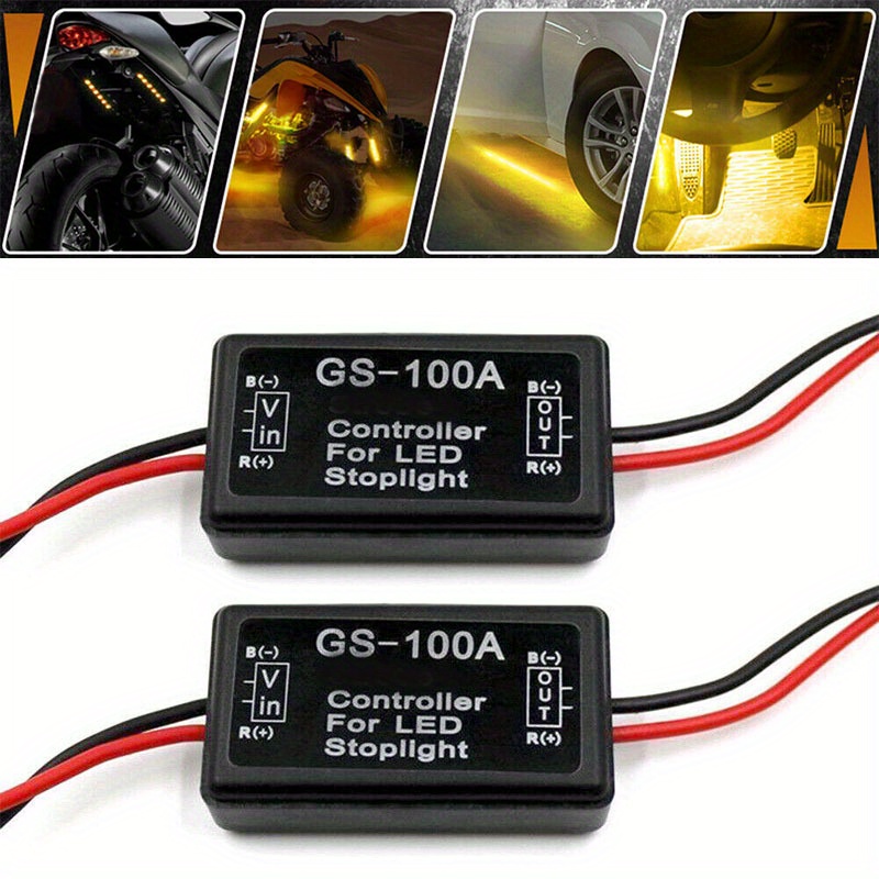 Latest Universal LED Brake Light Controller GS-100A Module Box Stop ...