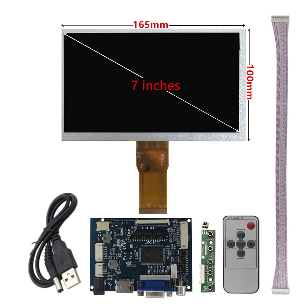 7-inch HD LCD display, HDMI, VGA, AV control driver board,suitable for ...