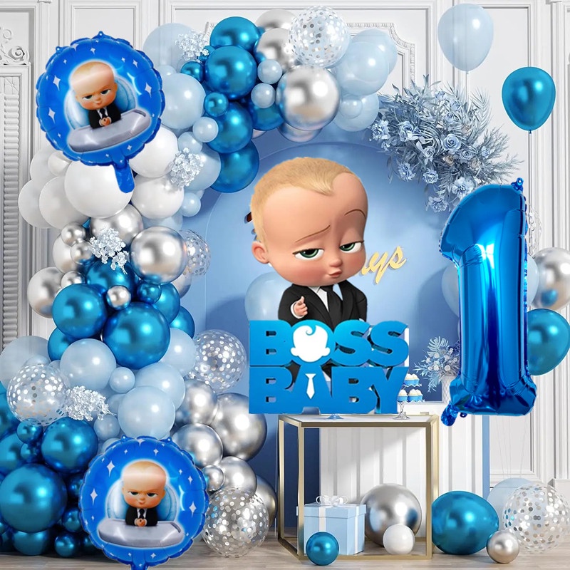 Boss Baby Balloon Birthday Party Theme Kids Decoration | Shopee Philippines