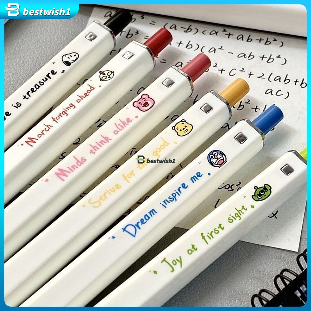 0.5mm Neutral Pen Anime Square Pen Cartoon Press Neutral Student Pen ...