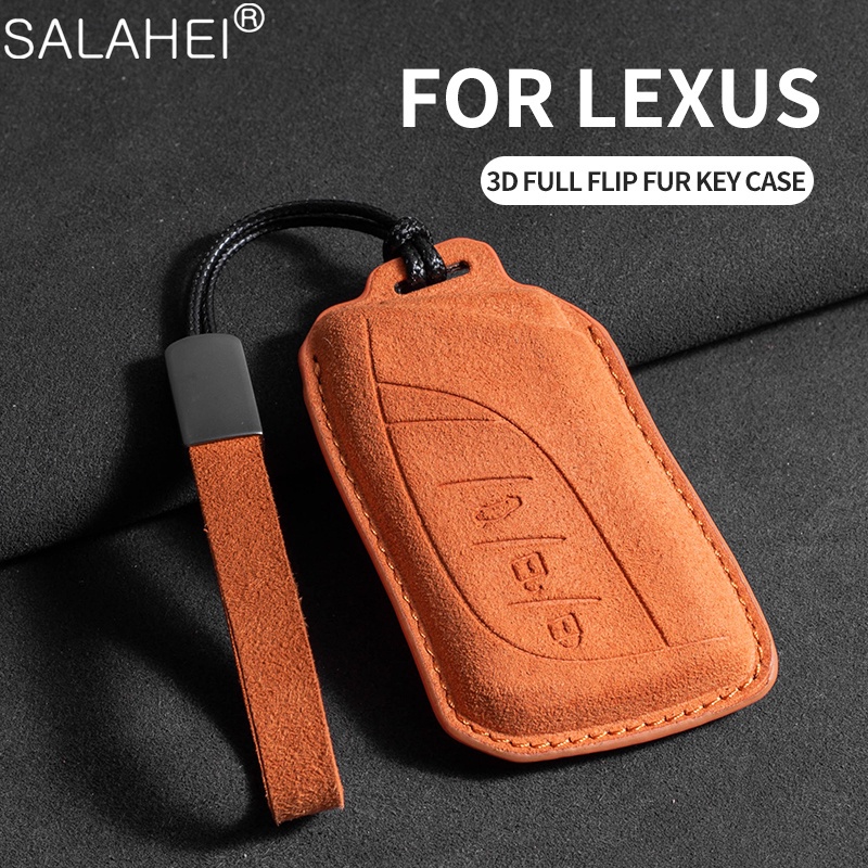 NEW Suede Leather Car Key Case Cover For Lexus NX IS RX ES GX LX LS UX ...
