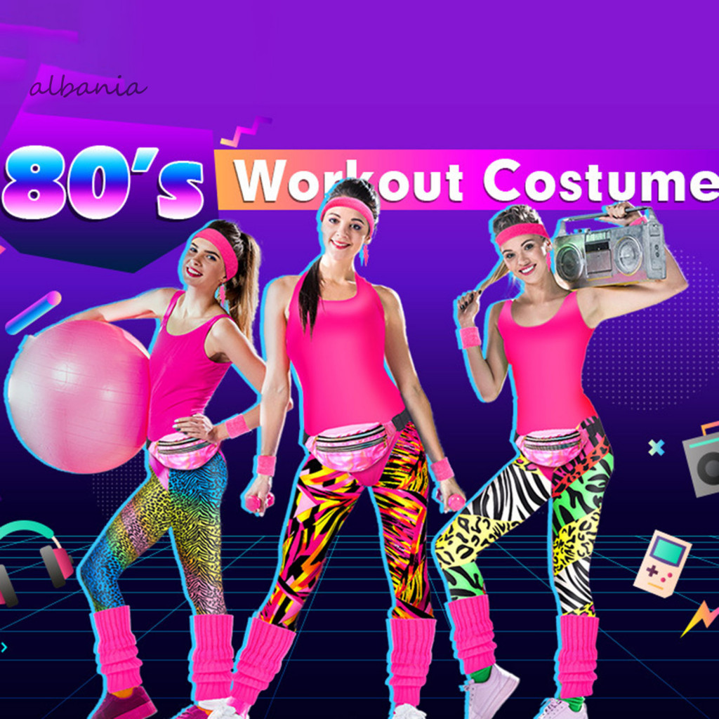 80s Athletic Clothing Set 1980s Women Sportswear Retro 80s Women's ...